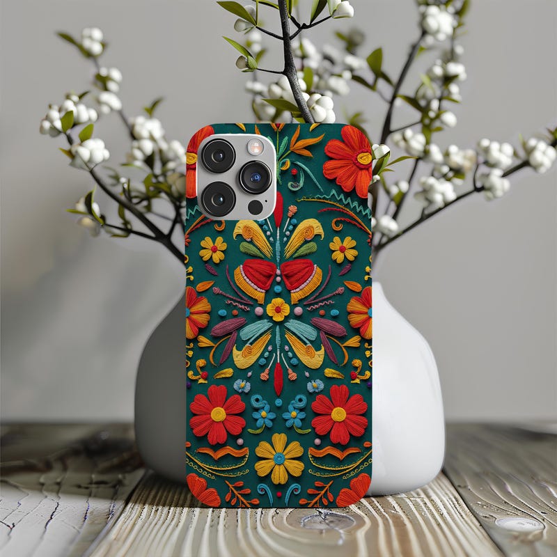 Embroidery Phone Case - Etsy