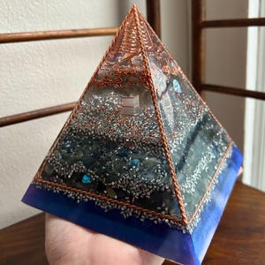 The Sacred Spiral of Transformation Orgonite Pyramid Moonstone and ...