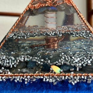 The Sacred Spiral of Transformation Orgonite Pyramid Moonstone and ...