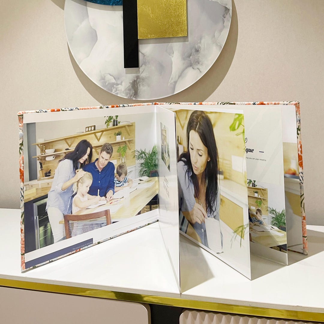 Personalised Photo Book With Custom Message,embroidery,fabric Art ...
