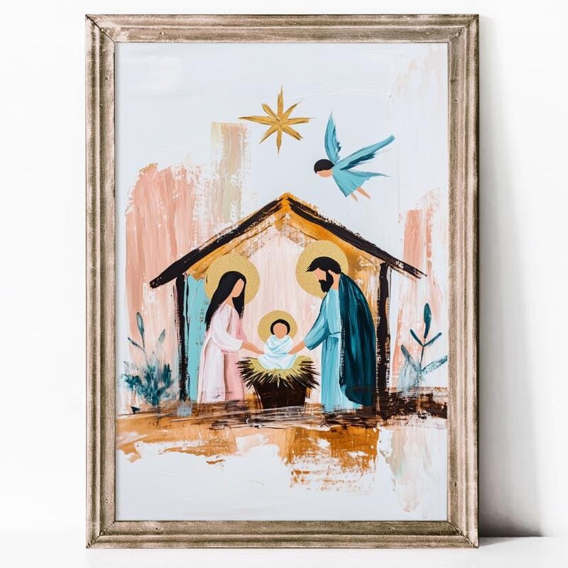 Nativity Line Art - Etsy