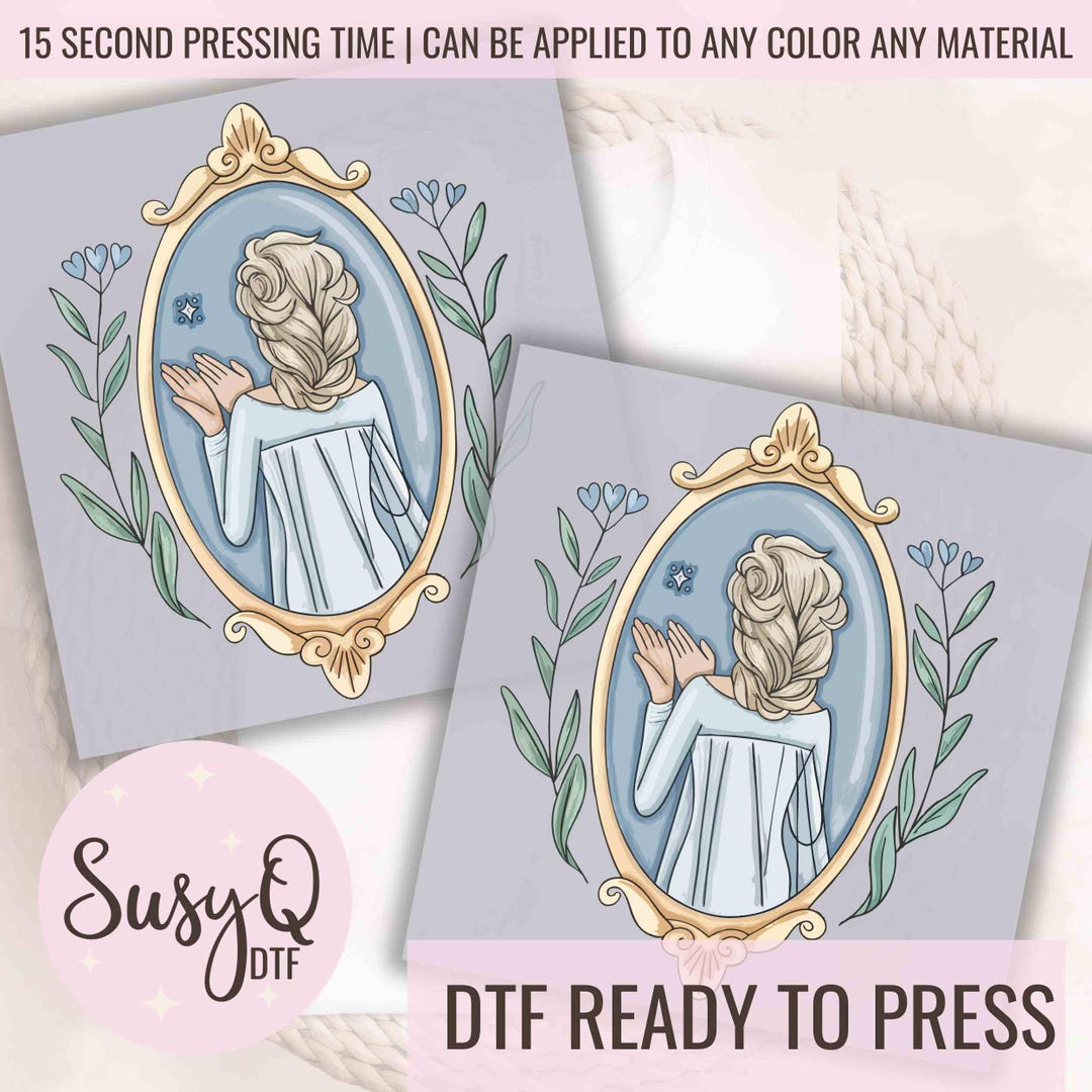 Elsa DTF Transfers, Belle DTF, Princess Iron on Transfers, Princess ...