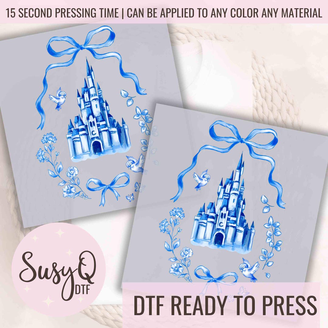 Disney Castle DTF Transfers, Disney Princess DTF, Disney Iron on ...