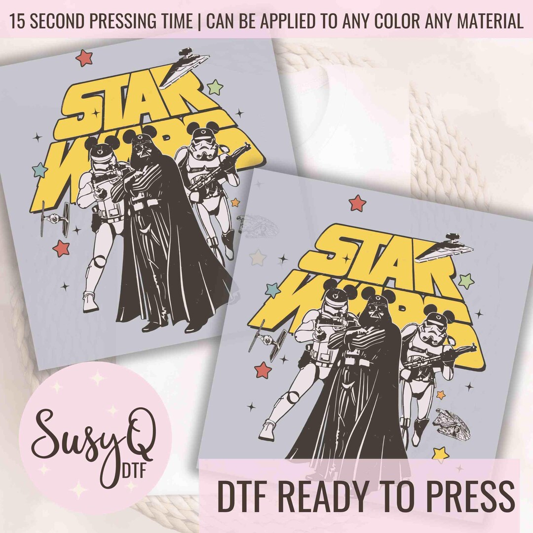 Galaxy Wars DTF Transfers, Star Transfers, Galaxy Iron on Transfers ...