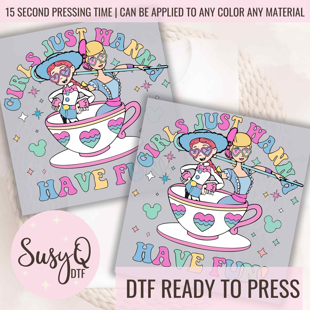 Jessie Bo Peep Toy Story Dtf Transfers Toy Story Dtf Jessie Bo Peep Iron On Transfers Toy