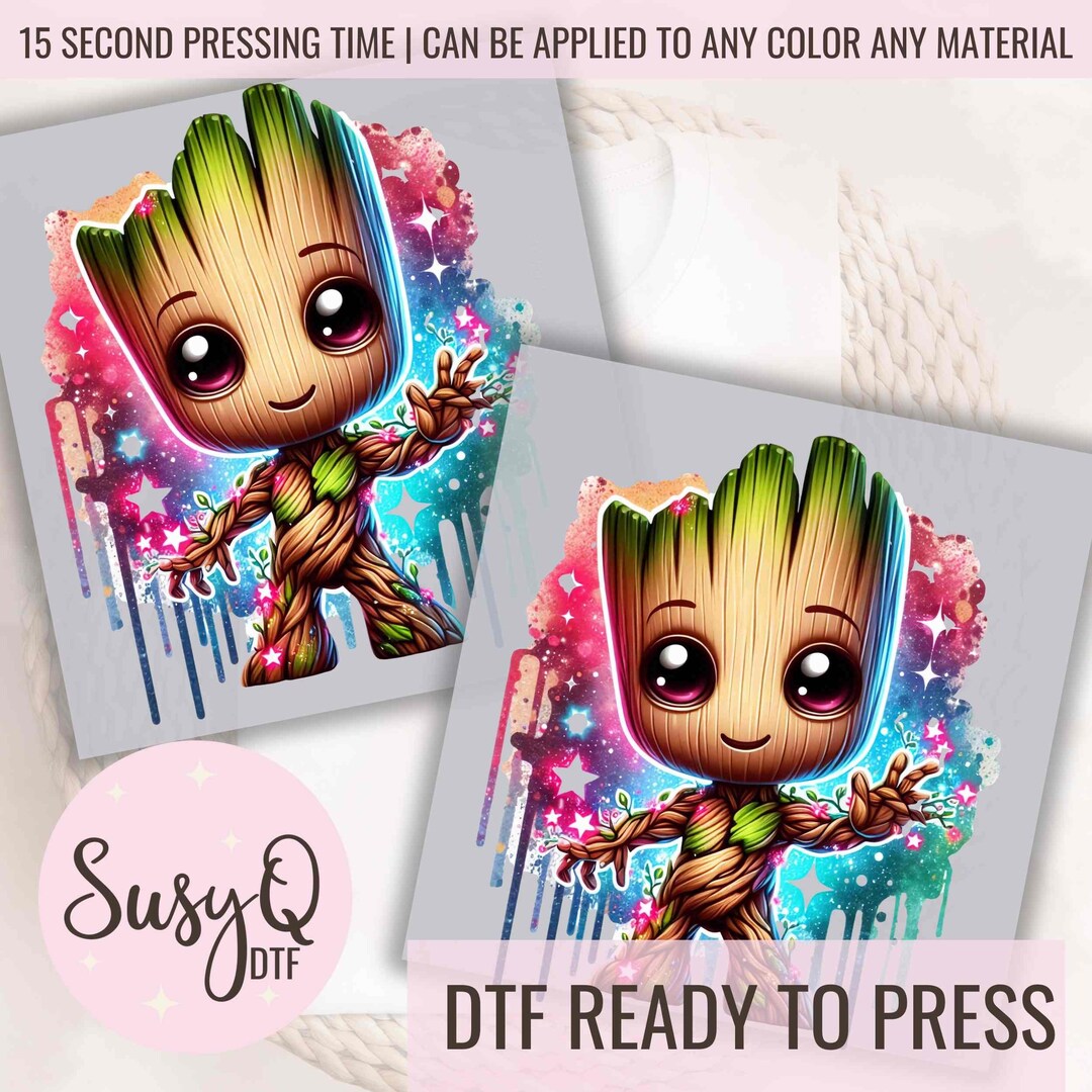 Colorful Groot DTF Transfers, Groot DTF, Groot Iron on Transfers, Groot ...