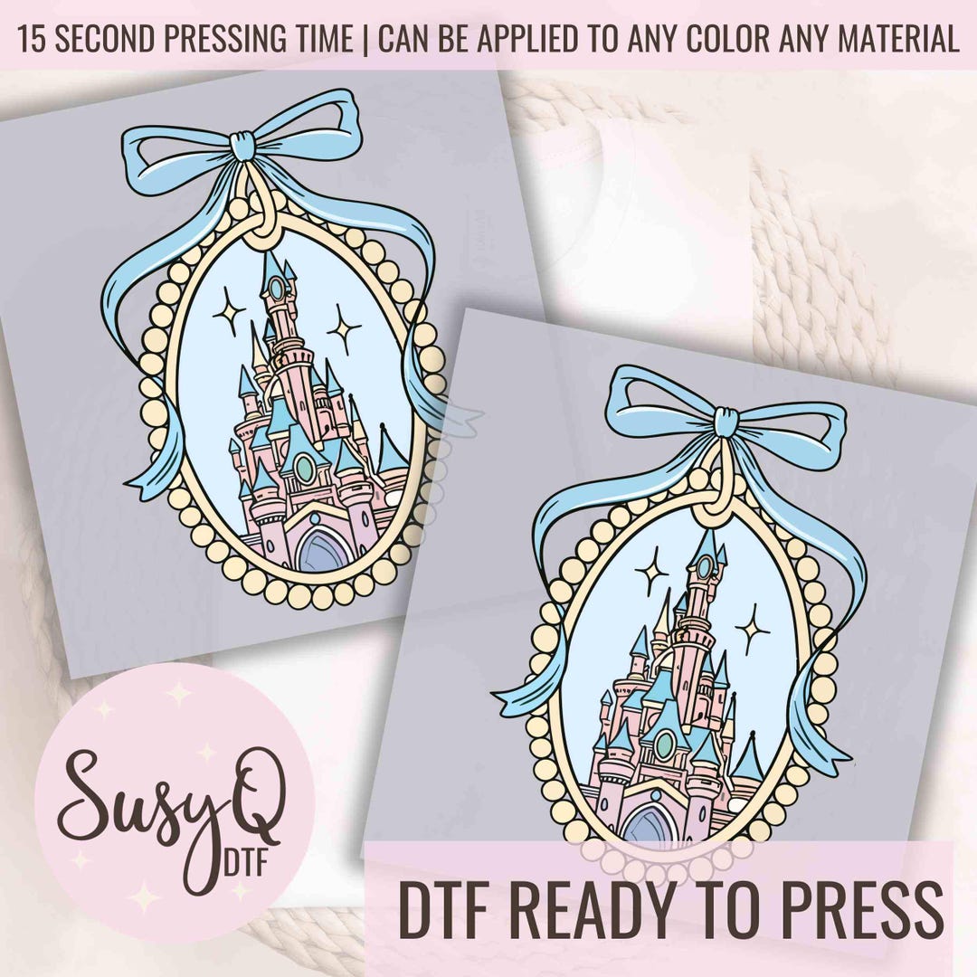Disney Castle DTF Transfers, Disney Princess DTF, Disney Iron on ...