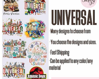 Universal Studios DTF Transfers, Universal Iron on DTF, Universal ...