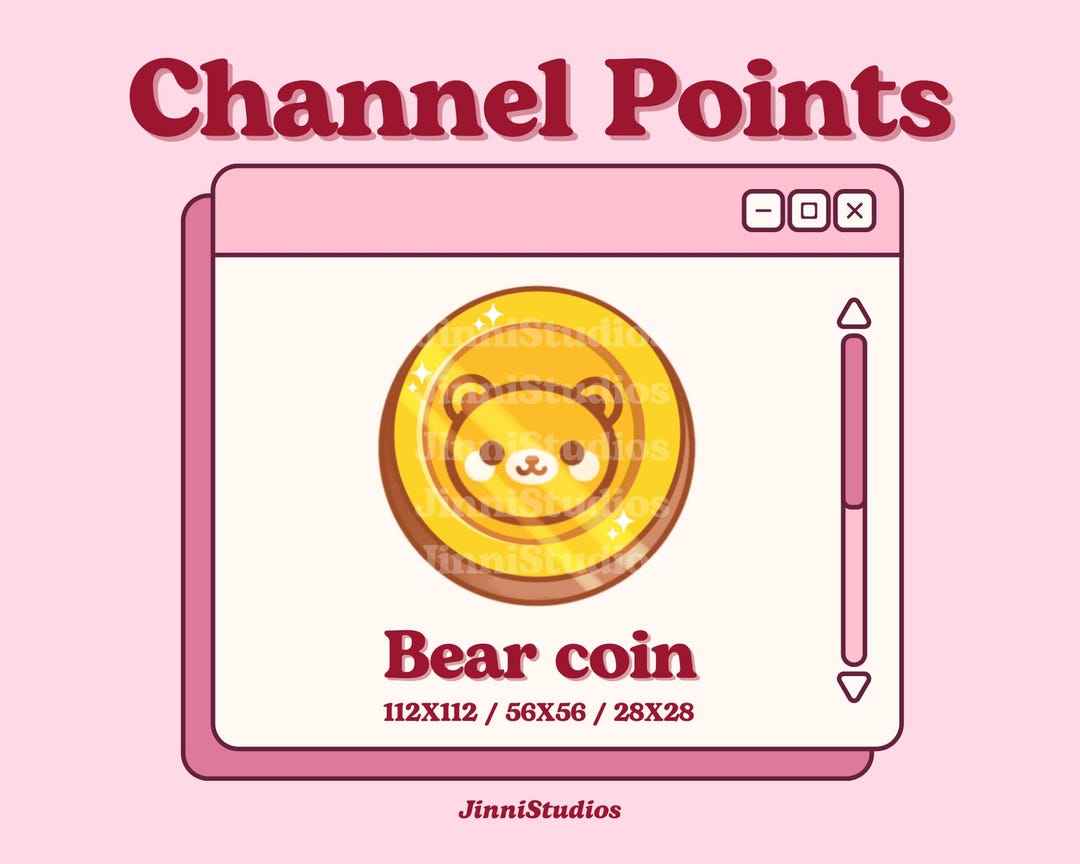 Bear Coin Twitch Channel Points Icon (digital Download) - Etsy