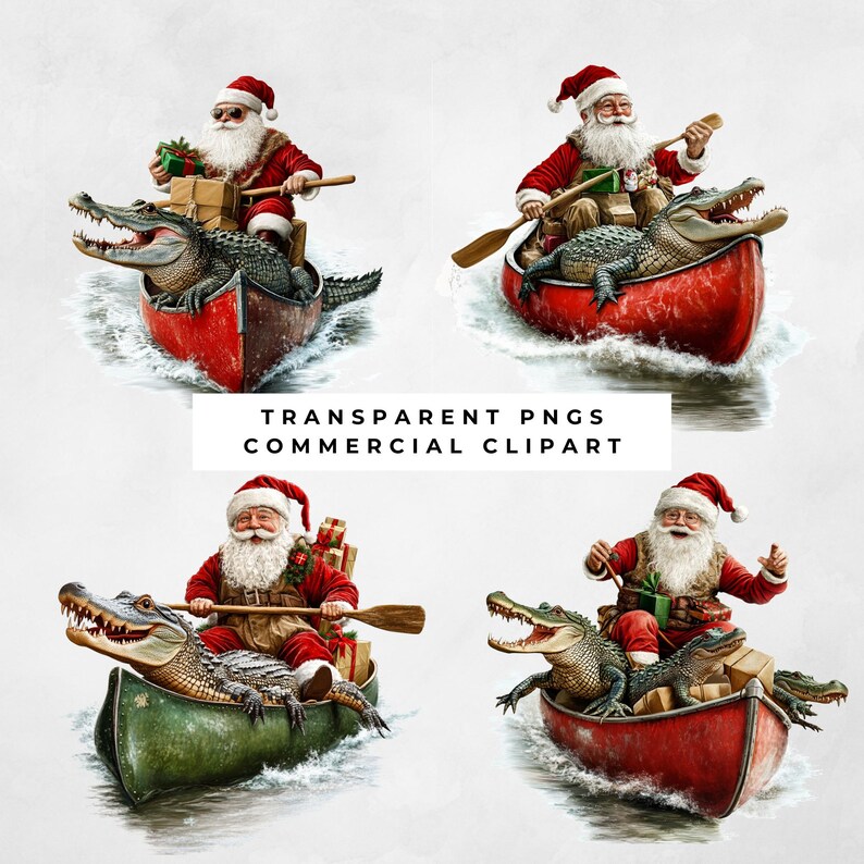 Cajun Santa Clipart, Cajun Christmas Png, Southern Christmas, Southern ...