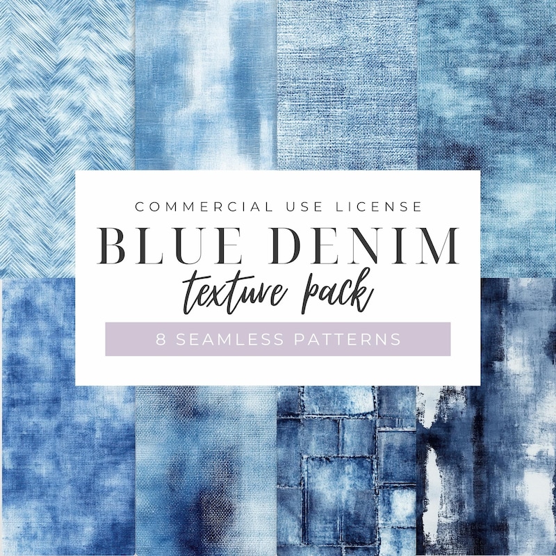 Blue Denim and White - Etsy