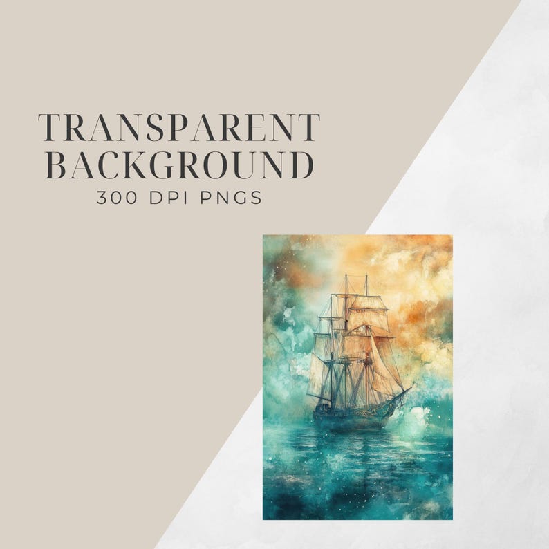 Watercolor Nautical Collection Clipart, Teal & Gold Watercolor ...