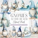 Summer Gnome Watercolor Clipart Bundle – Beach Gnomes (25 Pngs) - Etsy ...