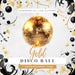 Gold Disco Ball Clipart | Christmas Disco Ball Clipart, Retro Disco ...