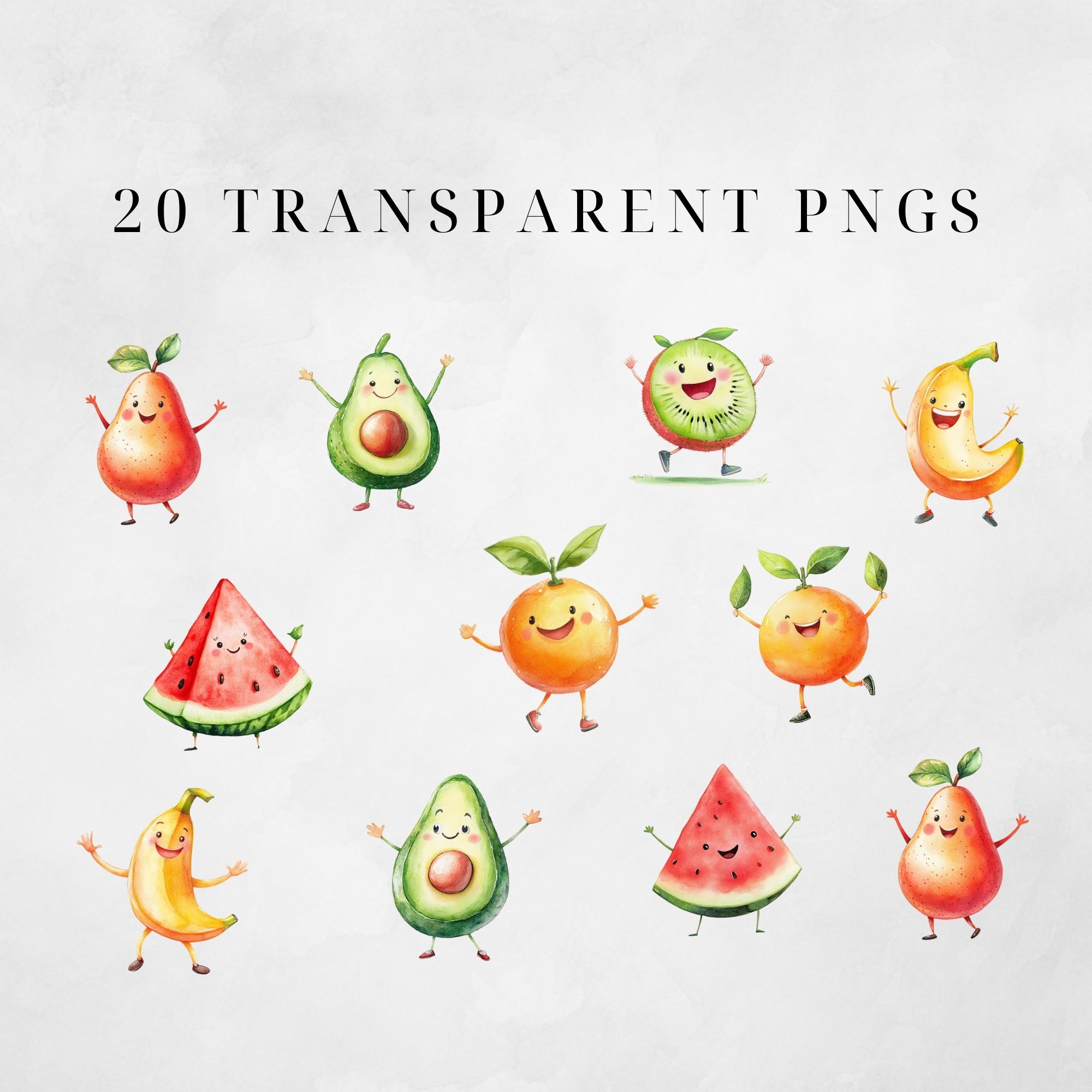 Dancing Fruit Birthday Clipart, Dancing Fruit Party Clipart,dancing ...