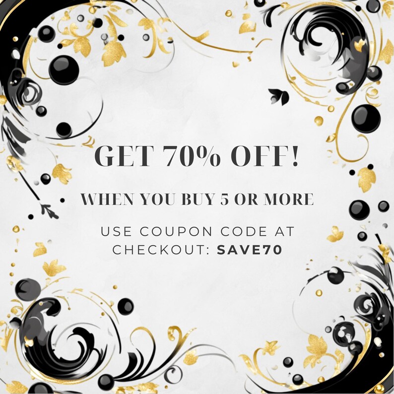 Happy New Year Clipart Black and Gold 2025 Balloon | Happy New Year ...