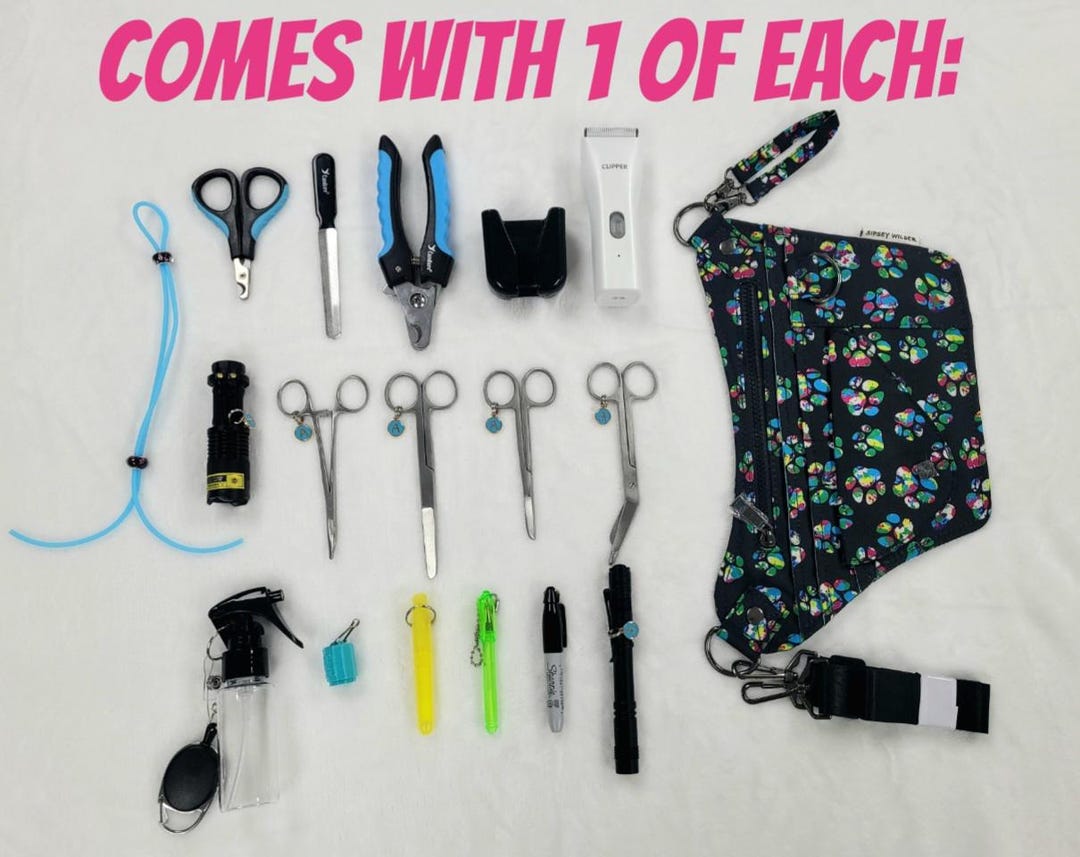 Vet Tech Complete Bundle Hip Bag W/ Instruments, Tools and More - Etsy