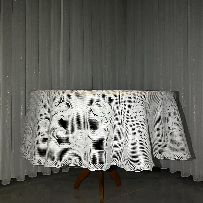 Lace Tablecloth - Etsy