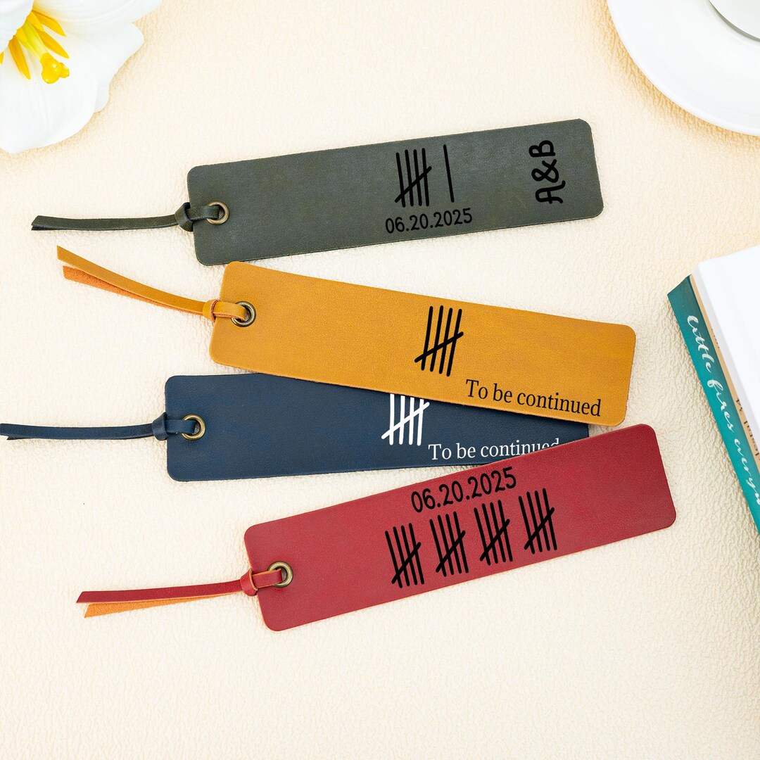 10 TALLY MARK Anniversary Bookmark,tally Marks ‘to Be Continued ...