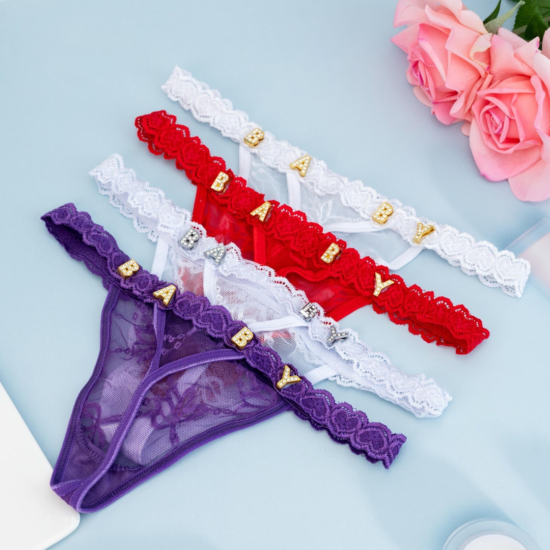 Personalized Name Thong,custom Name G-strings,personalized Anniversary ...