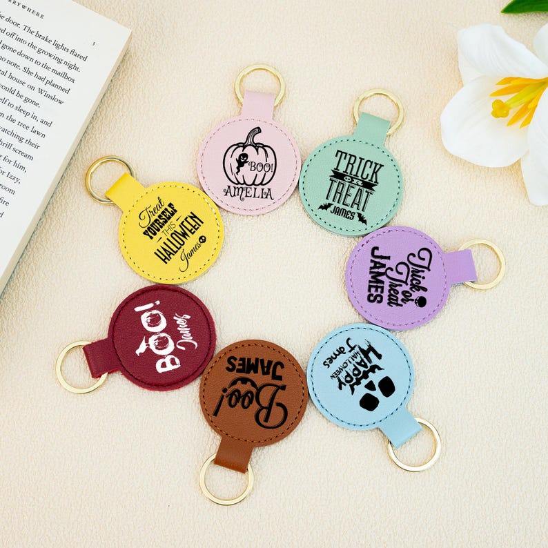 Personalized Cute Ghost Keychain,halloween Keychain Gift,boo Jee ...