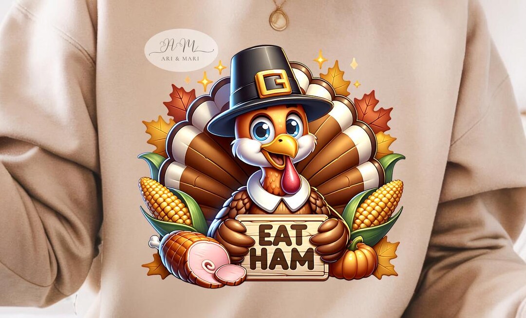 Turkey Eat Ham Pilgrim PNG, Happy Thanksgiving PNG, Thanksgiving Turkey ...