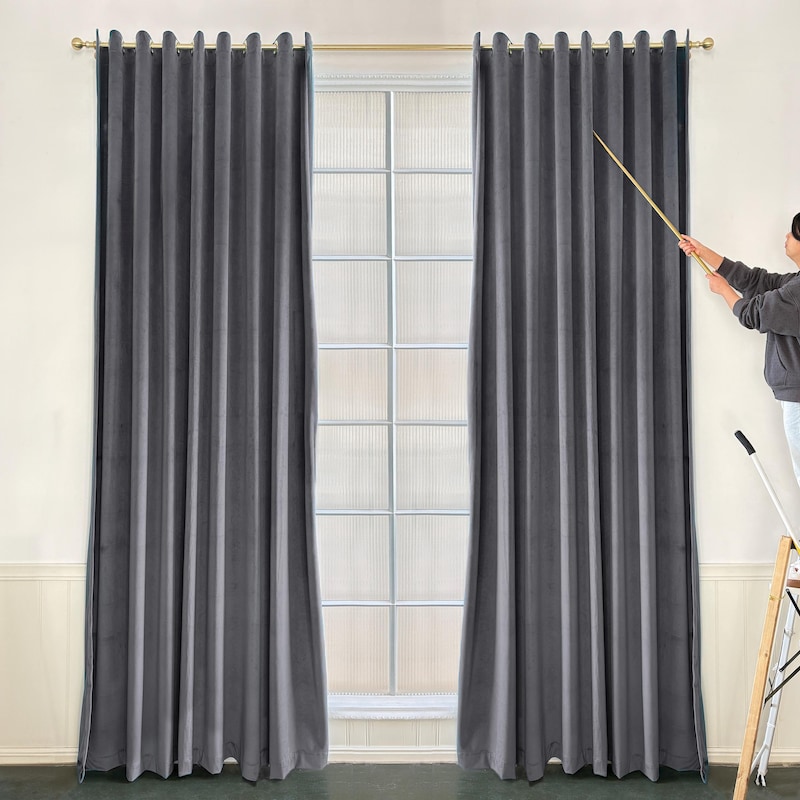Long Velvet Curtains - Etsy