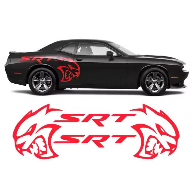 Hellcat SRT Rear Fender Decal - Etsy