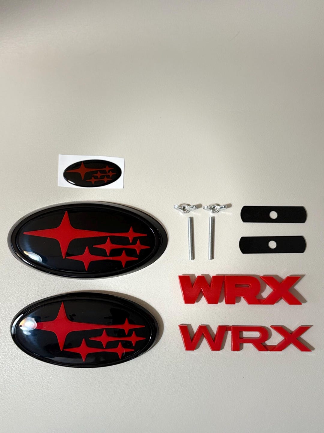 Subaru WRX & WRX STI Badge Bundle – Front, Rear, and Steering Wheel ...