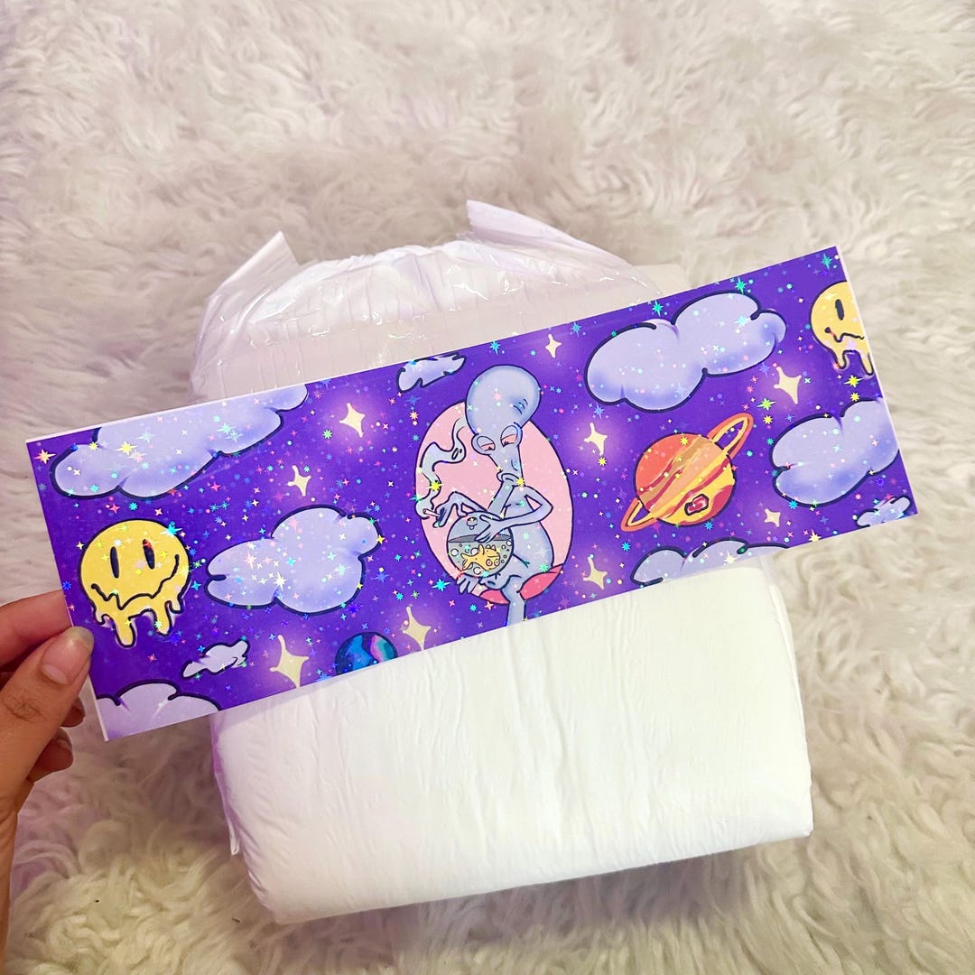 Roger Alien Bong | Diaper Landing Sticker ABDL - Etsy