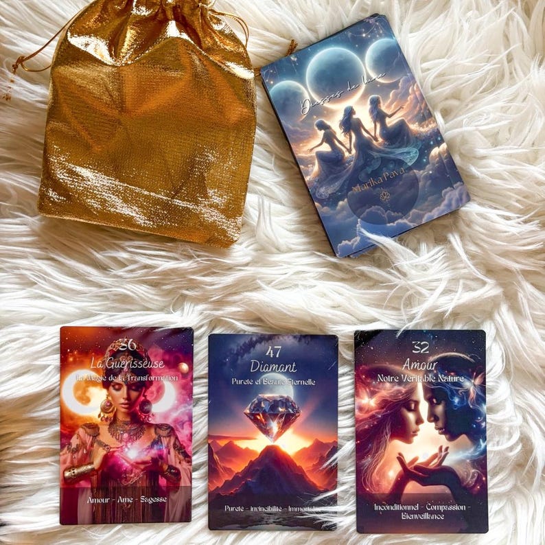 L’oracle du féminin sacré - pack 47 Cartes et Méditation guidée- oracle ...