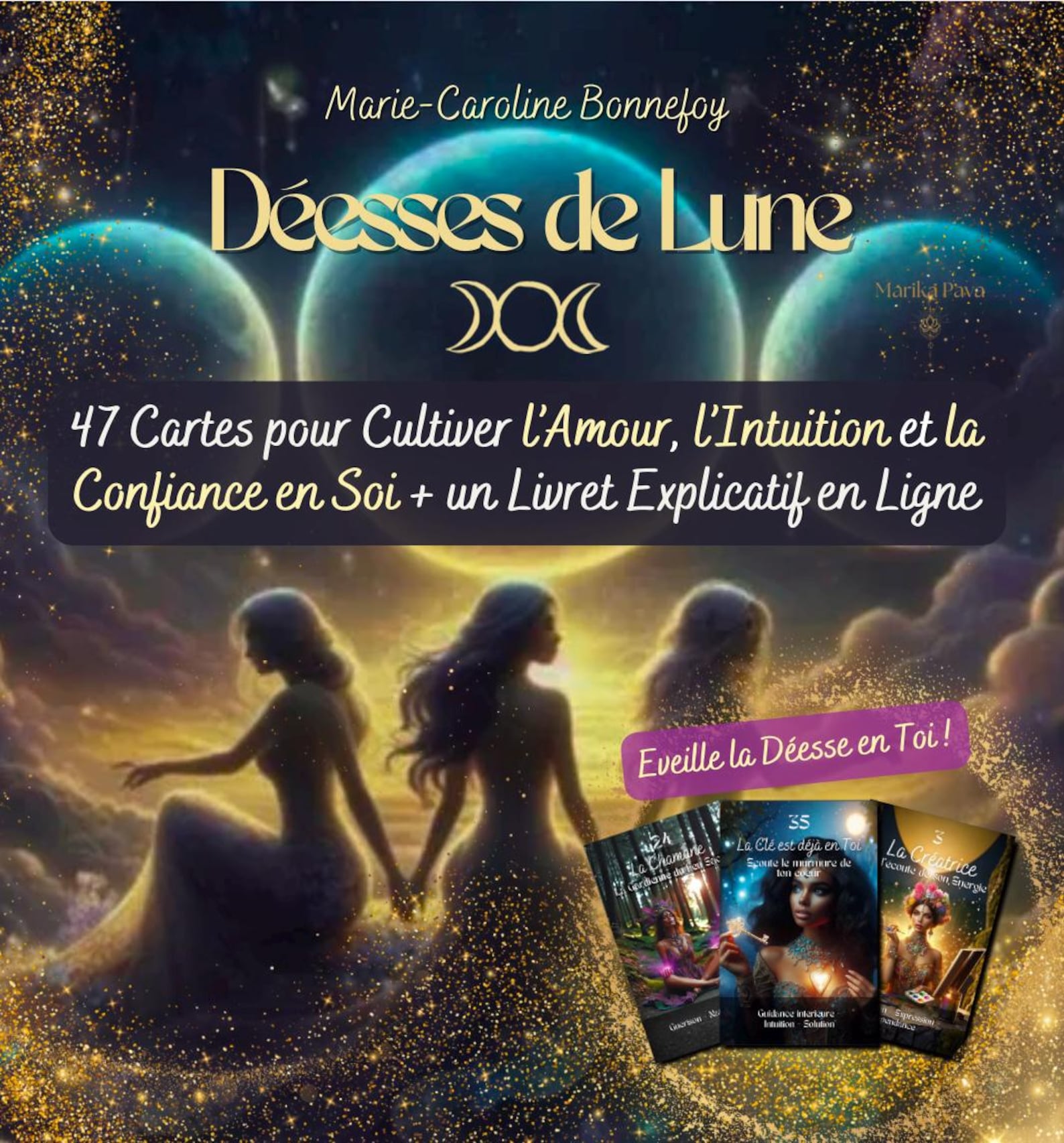 L’oracle du féminin sacré - pack 47 Cartes et Méditation guidée- oracle ...