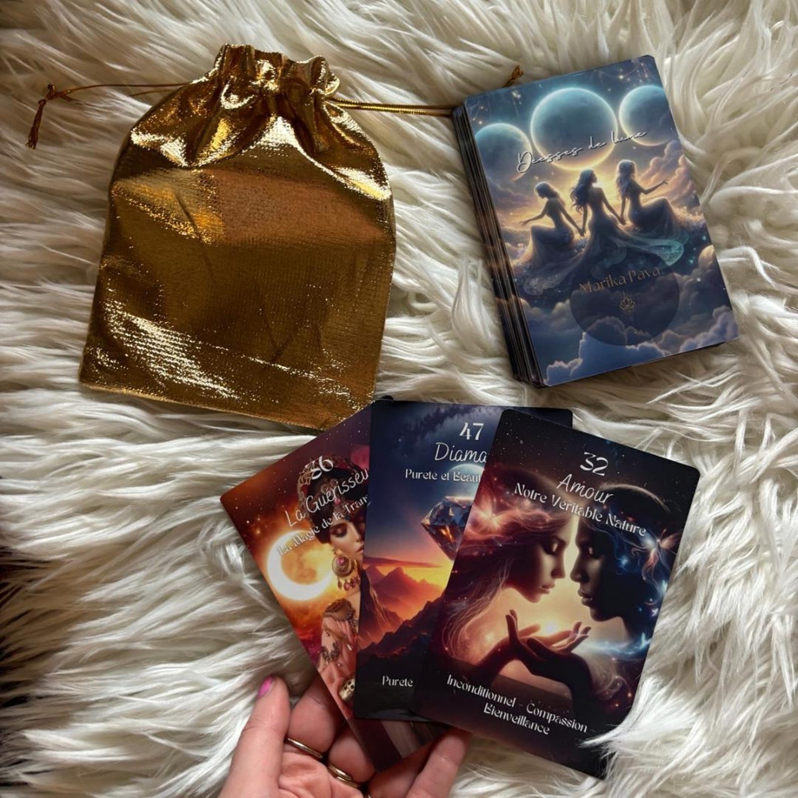 L’oracle du féminin sacré - pack 47 Cartes et Méditation guidée- oracle ...