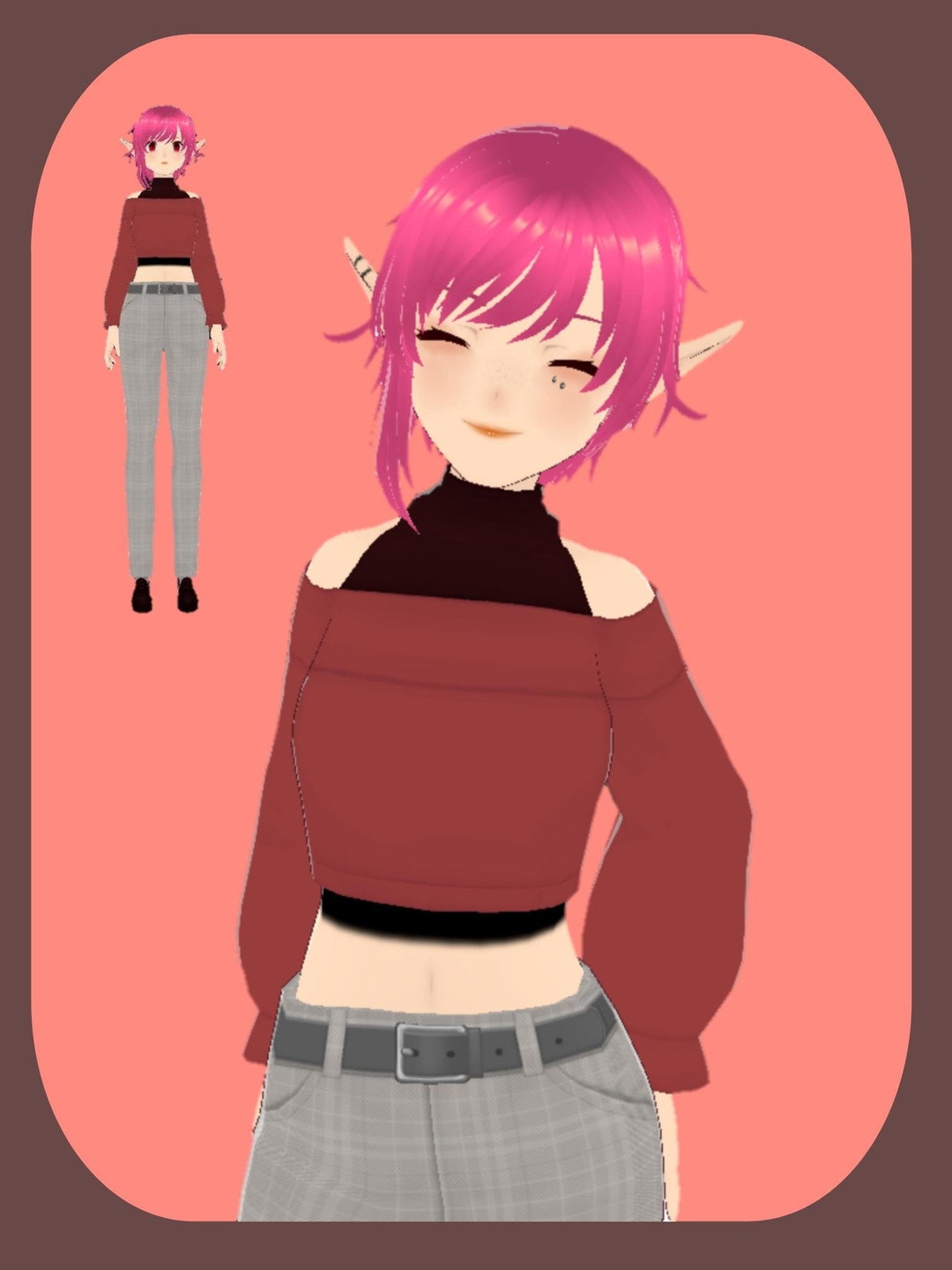 Pre-made Vtuber Model, Ready to Go Vtuber, Starter Vtuber Model - Etsy