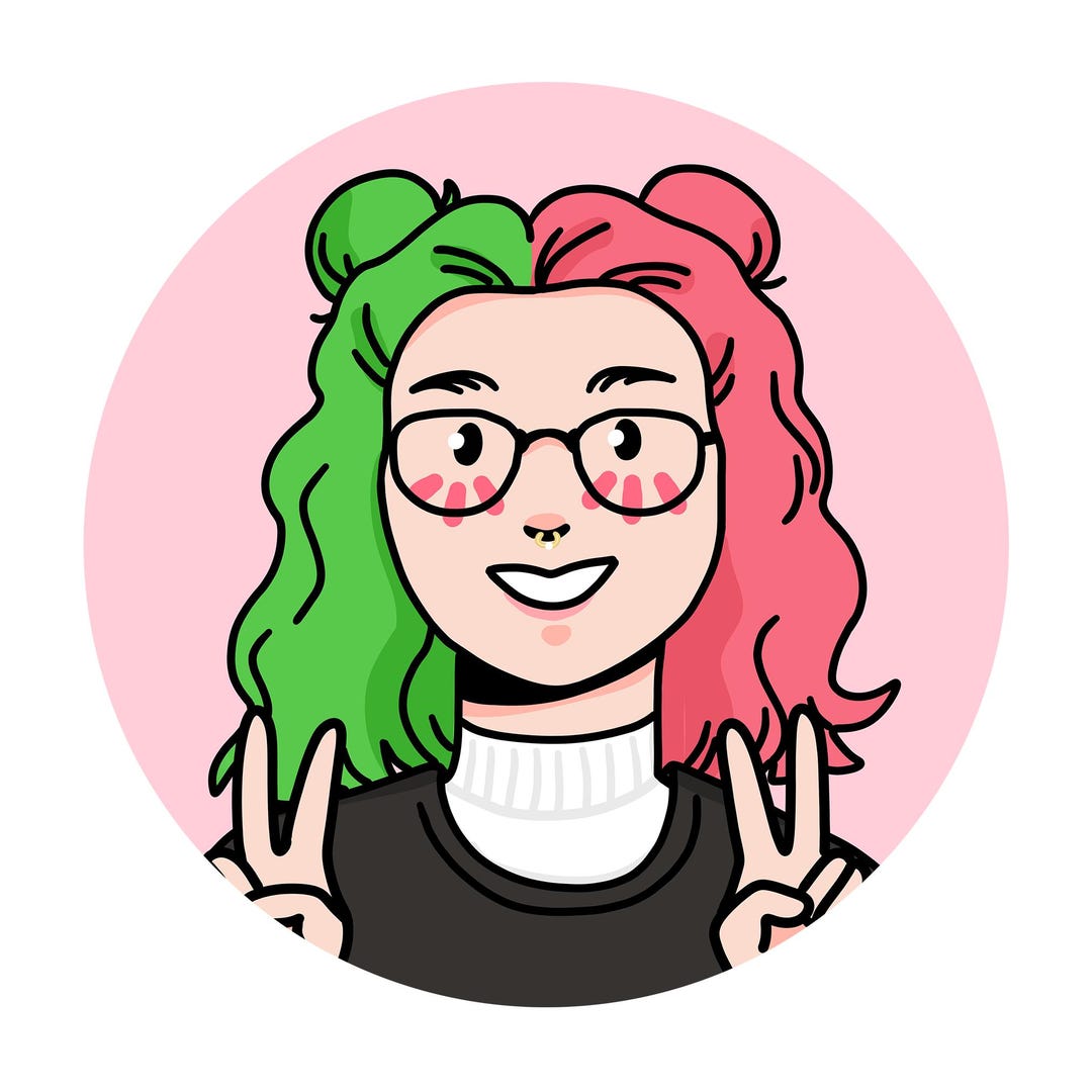 Custom Pfp Illustration Avatar Logo, Chibi Anime Portrait, Cartoon ...