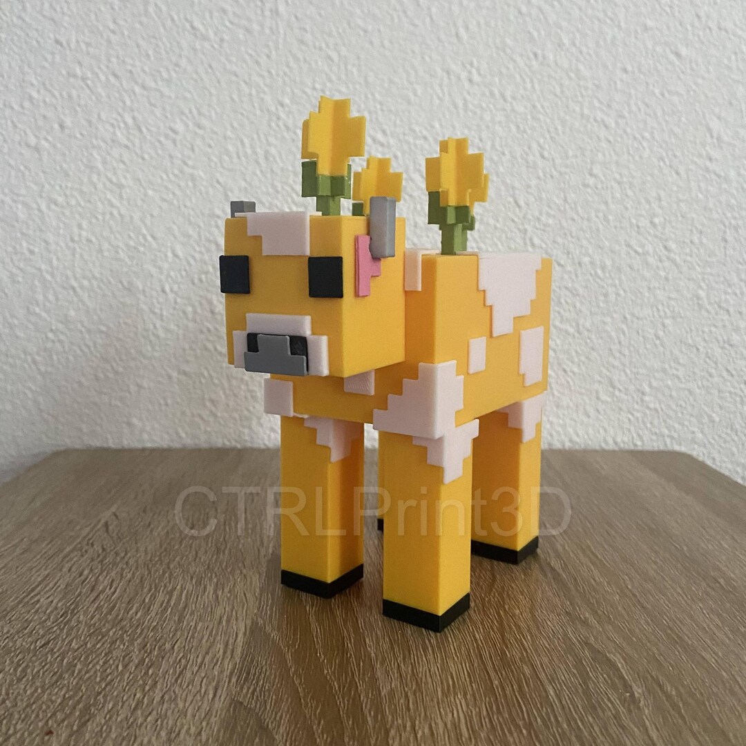 Minecraft Cow Flower Moobloom 3d Printing and Painting - Etsy UK