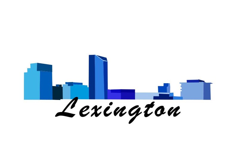 Lexington Skyline Poster - Etsy