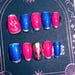 Arcane Jinx Powder Inspired Press on Nails Handmade Gelx Anime League ...
