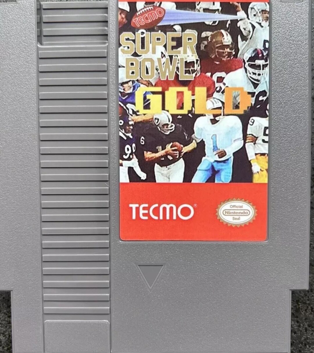 Tecmo Super Bowl GOLD Rare Legends TSB. Nintendo NES Football Cartridge ...