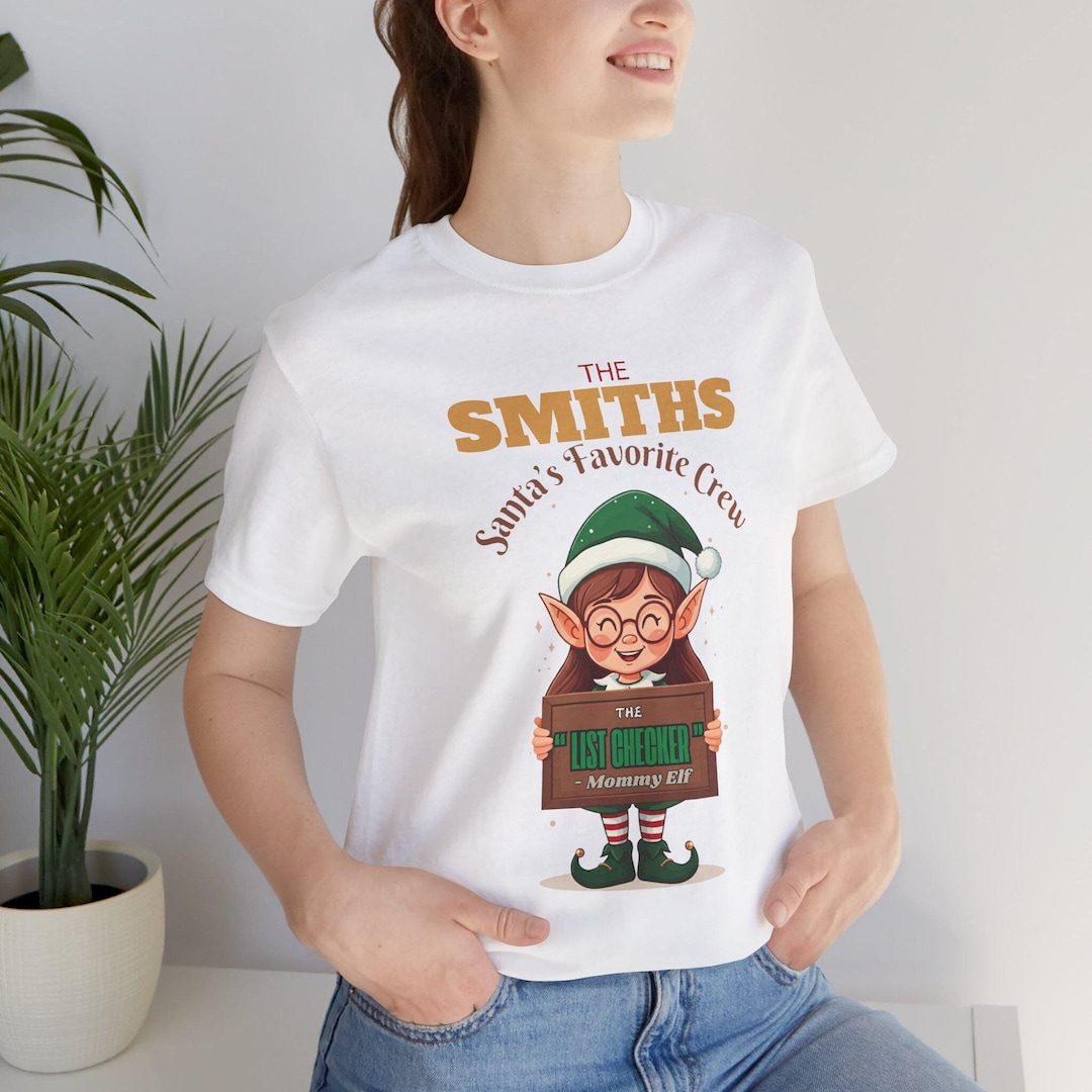 Personalized Family Christmas Elf T-shirts – Customizable Roles and ...