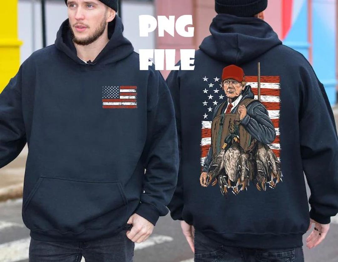 USA Flag Trump PNG, Western Trump Png, Hunting Trump Png, Trump Duck ...