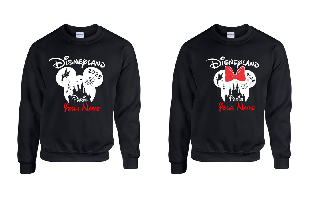 Personalized Disneyland Paris Mickey Minnie Jumper, Disneyland 2025 ...