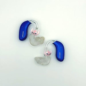 Hearing Aid Charms - Blue & Pink Alien - BTE Hearing Aids Accessory - Etsy