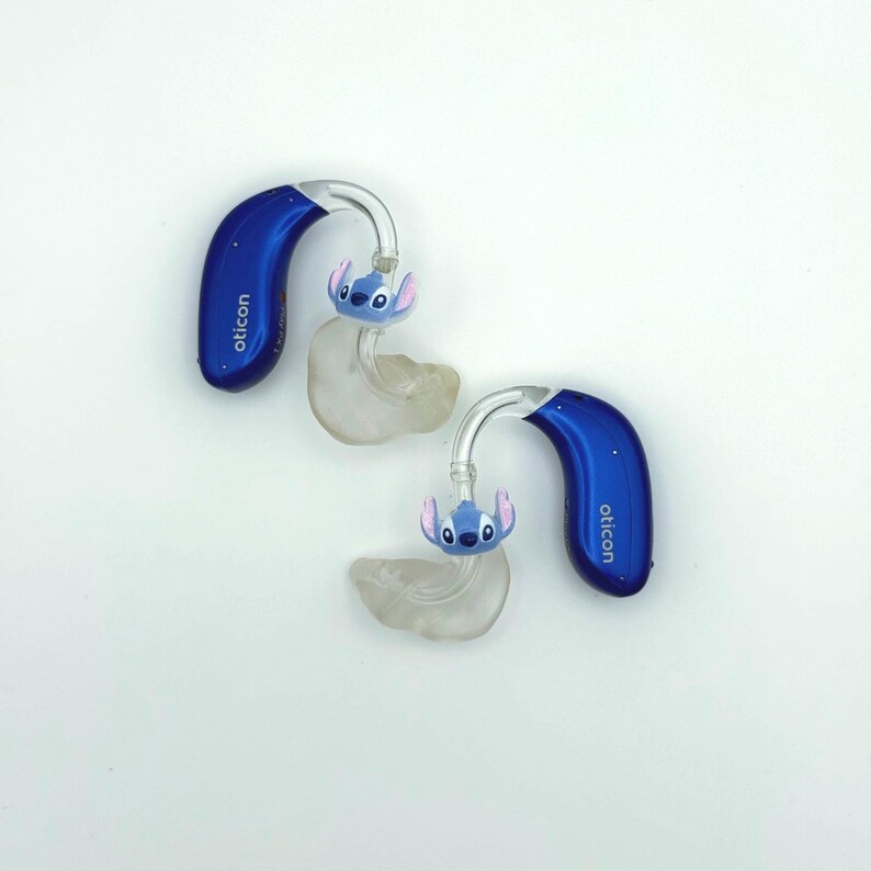 Hearing Aid Charms - Blue & Pink Alien - BTE Hearing Aids Accessory - Etsy
