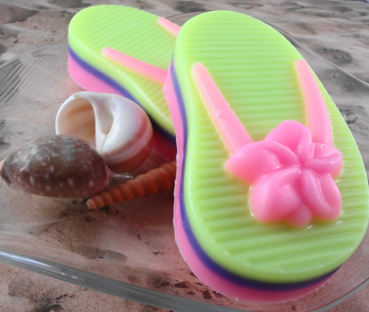 Summer Fun Flip Flop Soap Made With Shea Butter Glycerin | Etsy