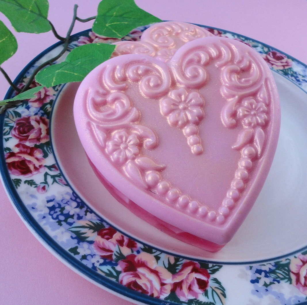 Antique Victorian Heart Soap Glycerin Soap Handmade Soap | Etsy