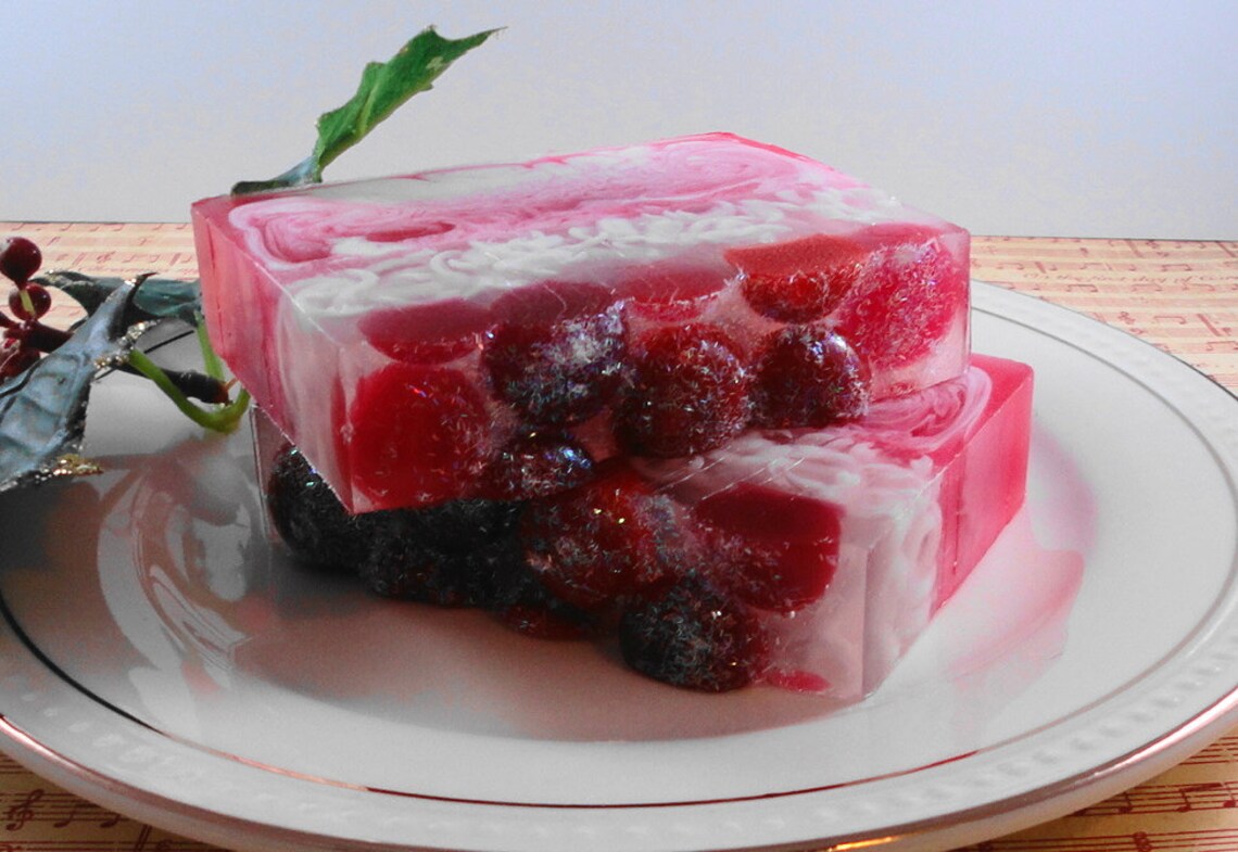 Frosted Cranberry Soap Glycerin Soap Handmade Soap - Etsy