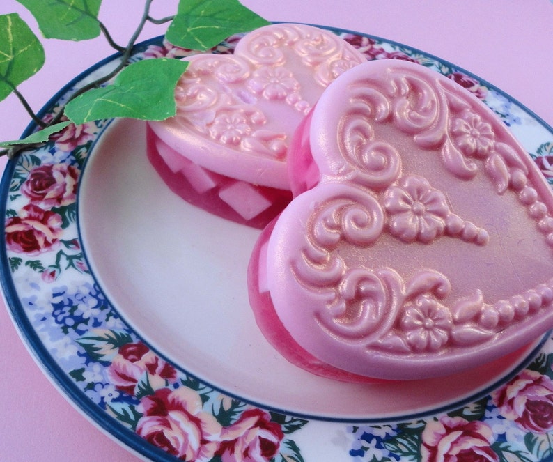 Antique Victorian Heart Soap Glycerin Soap Handmade Soap - Etsy