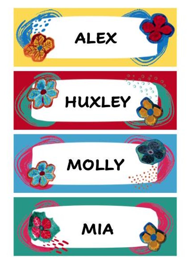Editable Aboriginal Name Tags A4 - Etsy