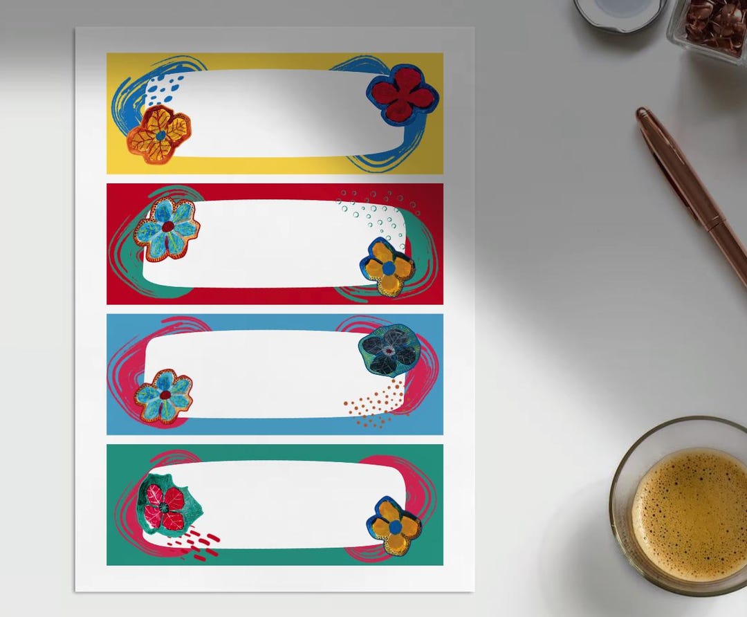 Editable Aboriginal Name Tags A4 - Etsy